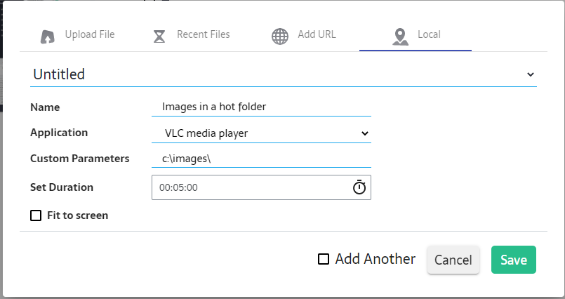 How to display multiple images and videos from a folder using VLC